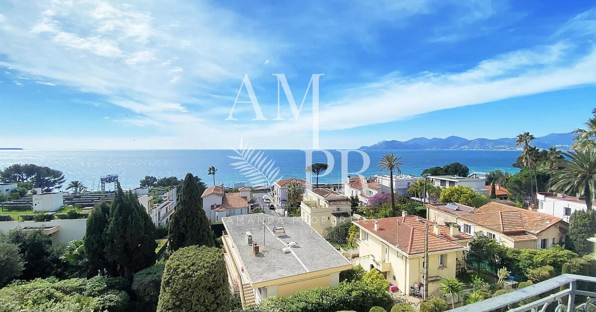 Cannes kust - Zeer mooi burgerlijk appartement met panoramisch zeezicht ...